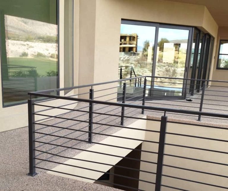 Custom Wrought Iron Exterior Railing Las Vegas - Artistic Iron Works