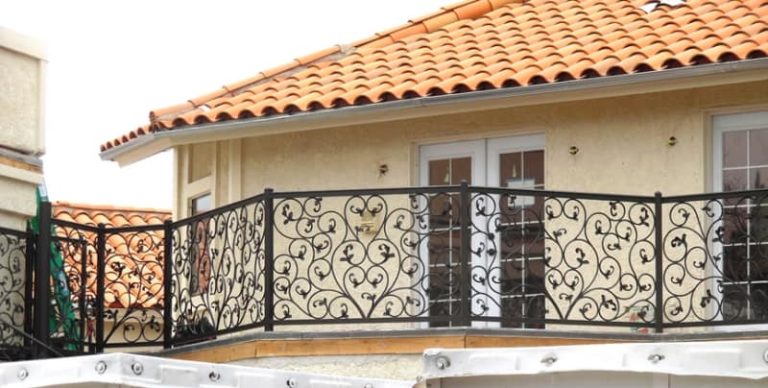 Custom Wrought Iron Exterior Railing Las Vegas - Artistic Iron Works