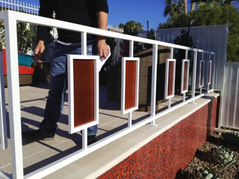 Custom Wrought Iron Exterior Railing Las Vegas - Artistic Iron Works