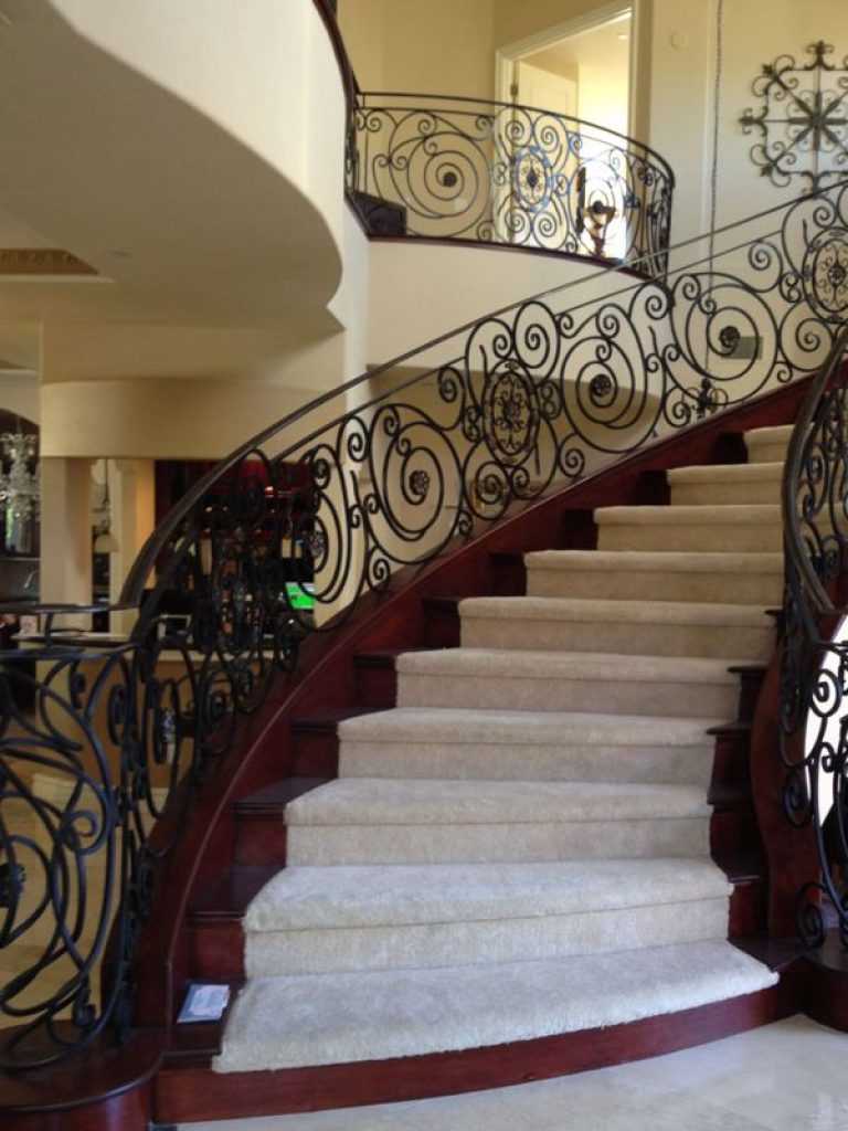 Custom Wrought Iron Interior Railing Las Vegas - Artistic Iron Works