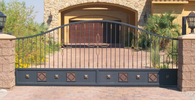 Custom Wrought Iron Rolling Gates Las Vegas - Artistic Iron Works